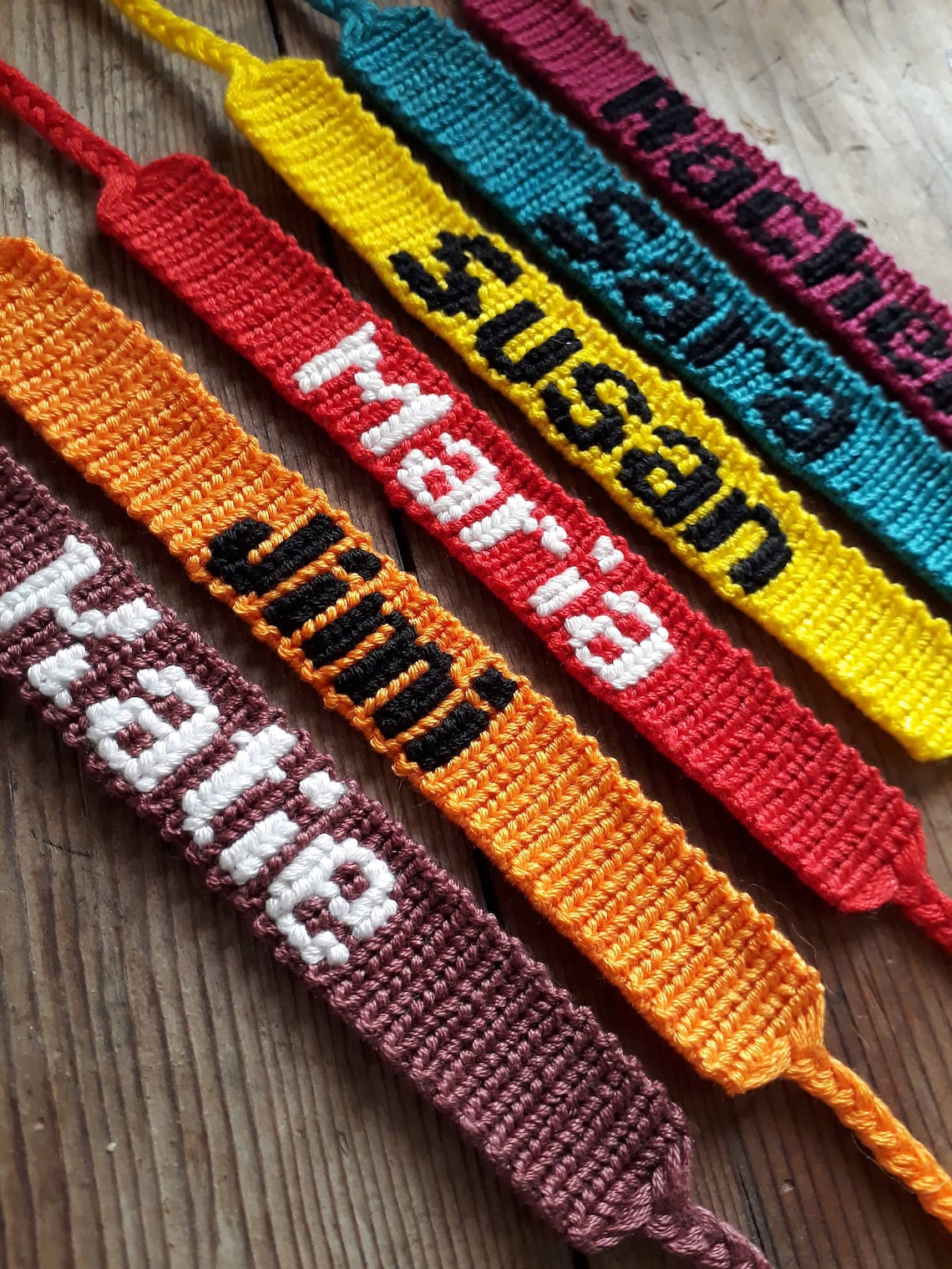 Custom Name Bracelet Friendship Bracelet Personalized Name | Etsy