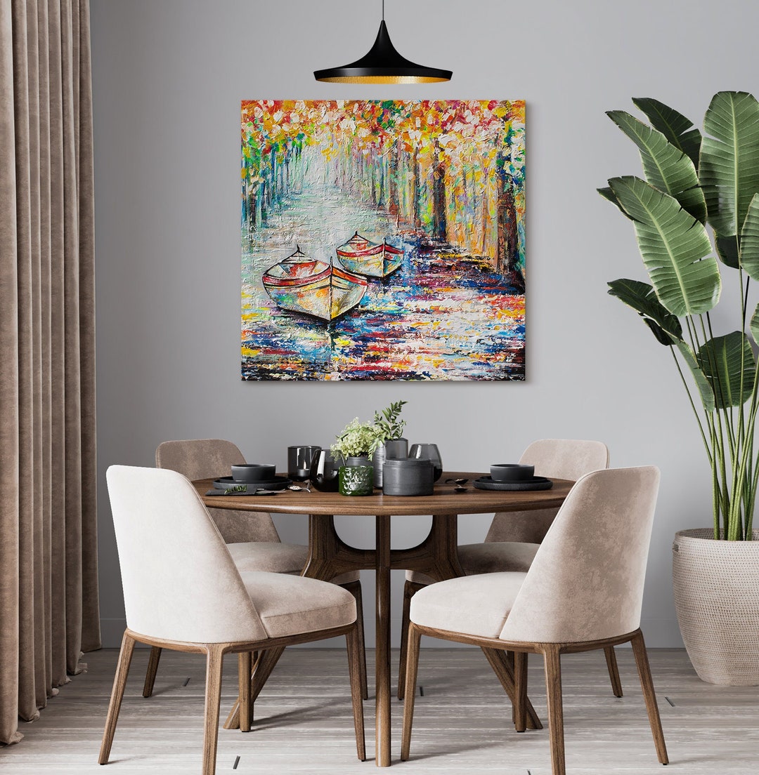 Acrylic Painting on Canvas, Acrylic Artwork on Canvas, Art Textured ...