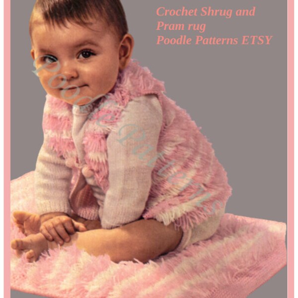 Crochet Shaggy Cardigan Pattern - Etsy
