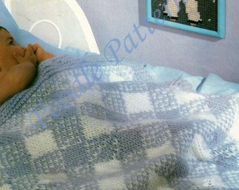 Checkerboard Blanket Knitting Pattern - Etsy