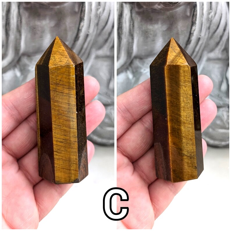 Tiger Eye Towers, Natural Tiger Eye Points, Grounding and Strength ...