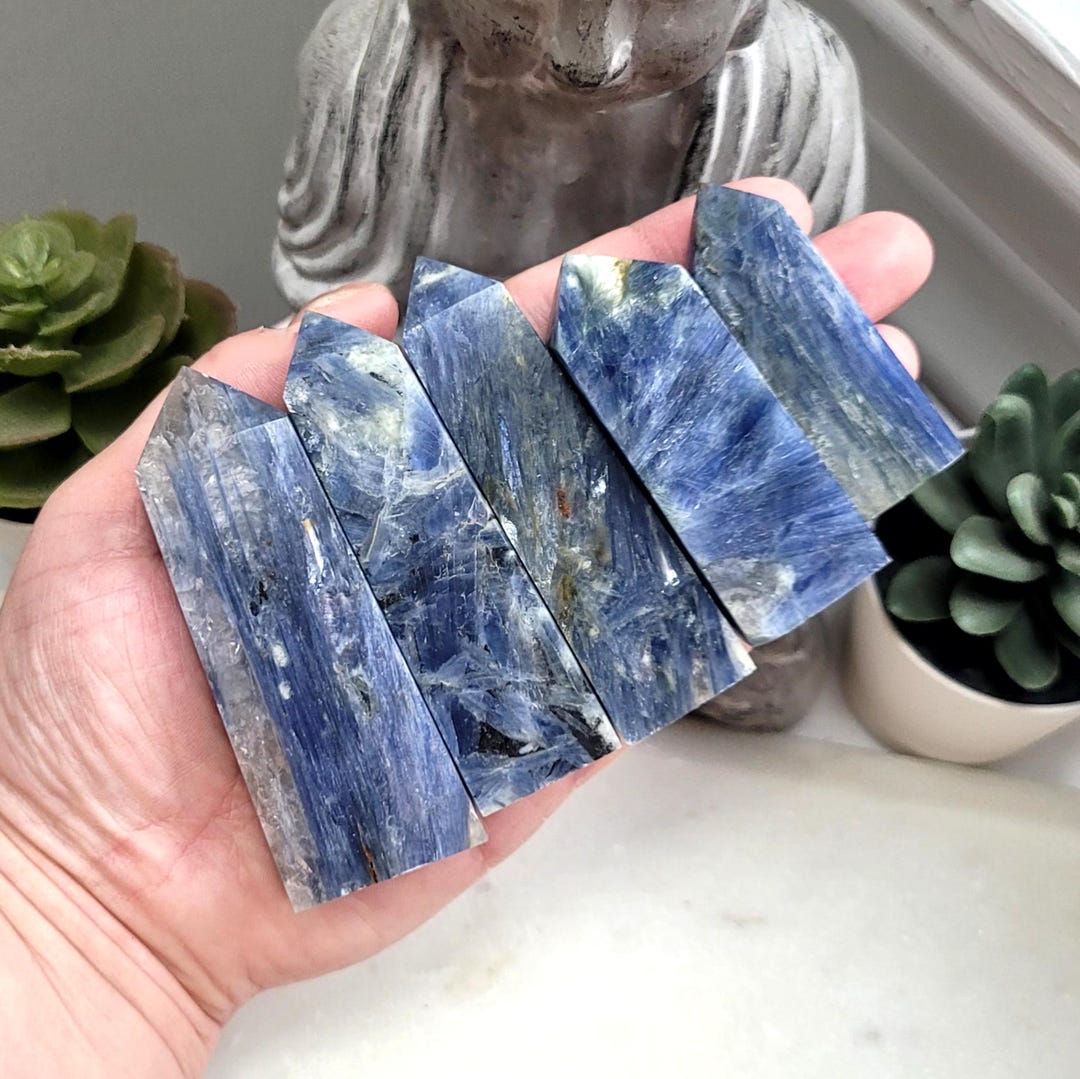 Blue Kyanite Towers, Blue Kyanite Mixed With Quartz, Crystal for ...