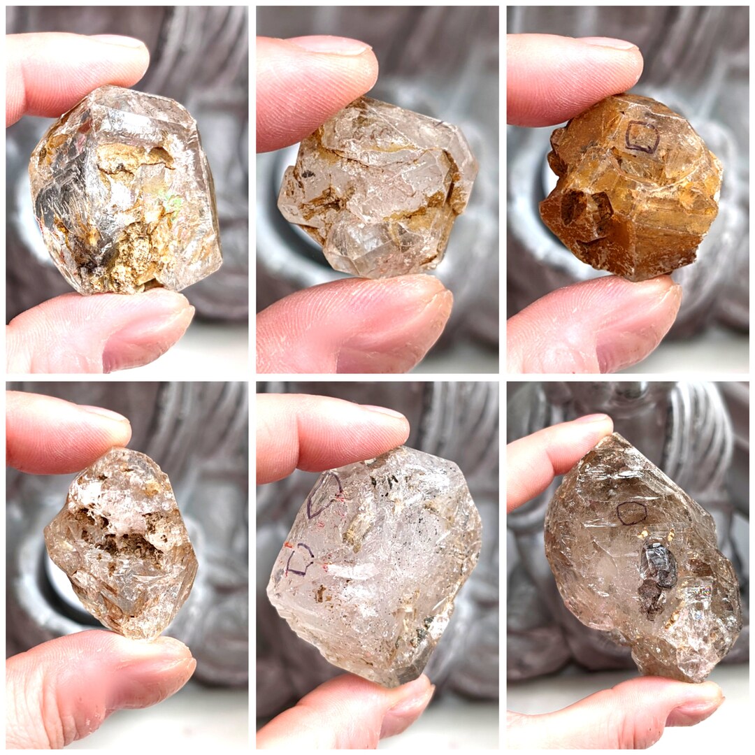 Enhydro Skeletal Quartz, Window Quartz From Pakistan, Water Bubble in ...