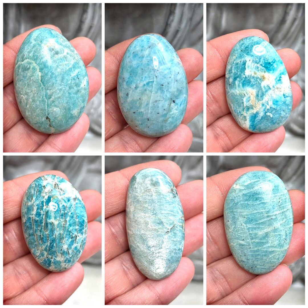 Mini Amazonite Palm Stones, Large Amazonite Tumbled Stone, Amazonite ...
