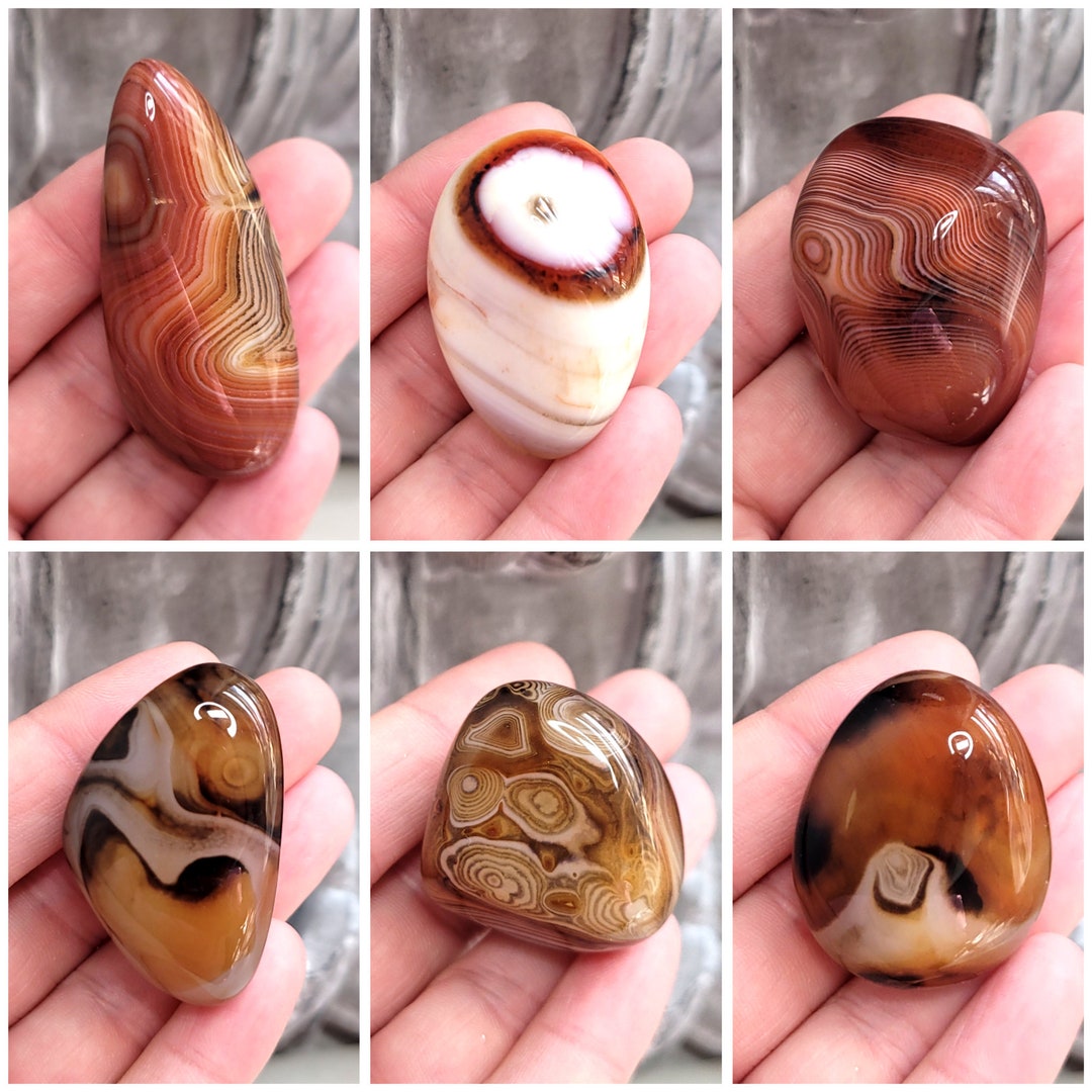 Sardonyx Tumbled Stones, Banded Sardonyx Crystal, Crystal Healing ...