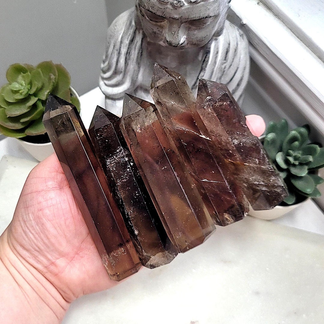 Smoky Quartz Tower, Smoky Quartz With Inclusions, Smokey Quartz Point ...