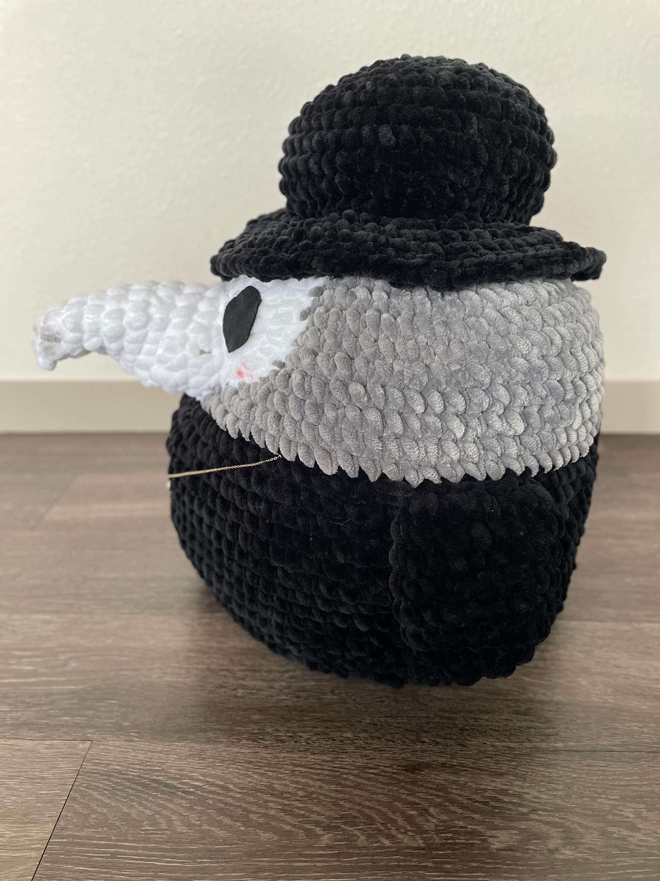 Huge Crochet Plague Doctor Plushie - Etsy