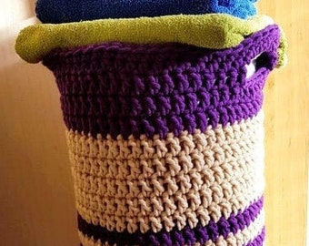 Crochet Laundry Baskets - Etsy