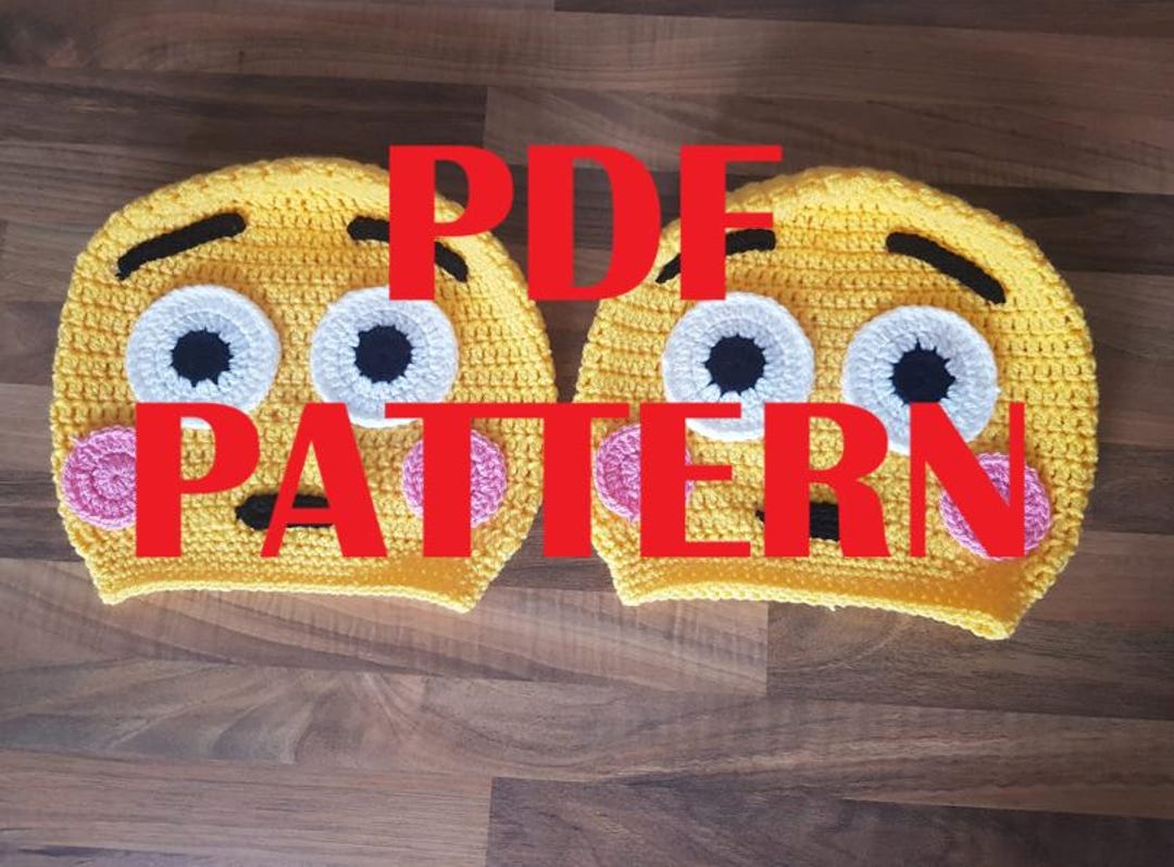 Shocked Face - PDF Crochet Headrest Covers Pattern - Etsy