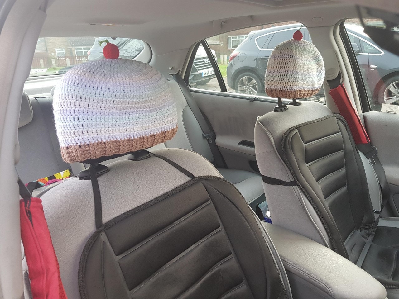 Cupcake car headrest covers CROCHET PATTERN ONLY | Etsy
