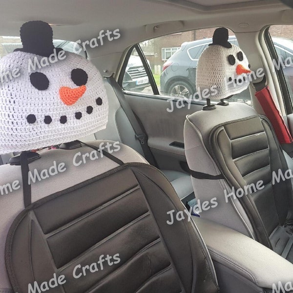 Crochet Car Headrest Cover Pattern - Etsy