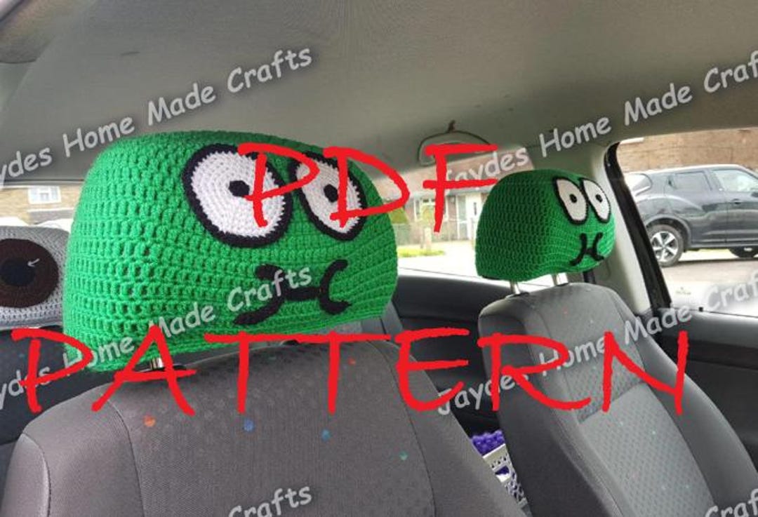 Sick Face - PDF Crochet Headrest Covers Pattern - Etsy
