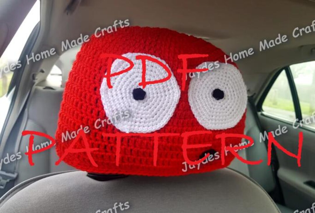 Crochet Curious Face PDF Headrest Covers Pattern - Etsy