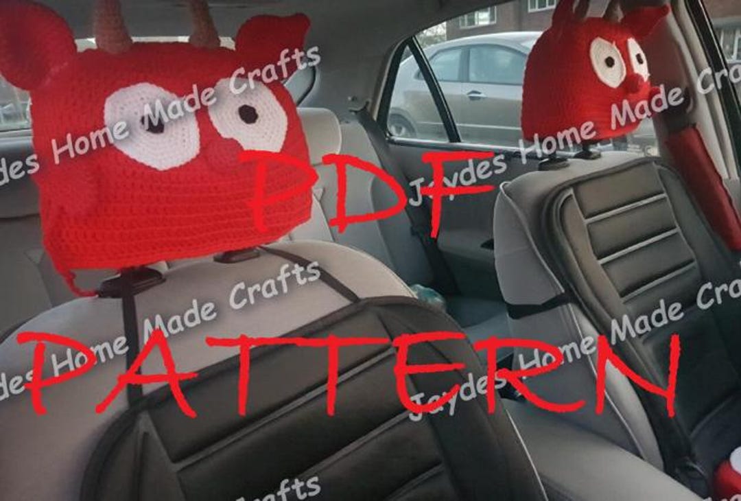 Devils - PDF Crochet Headrest Covers Pattern - Etsy