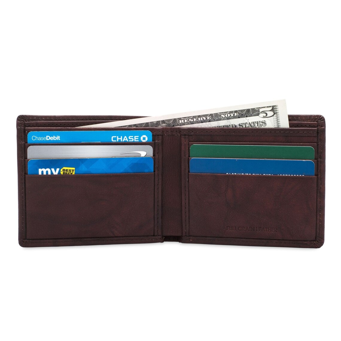 Billfold - Buffalo Calf Crunch Leather - Etsy
