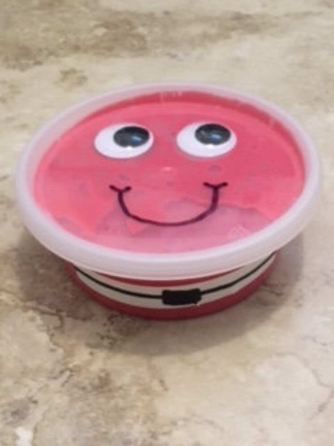 Santa Claus Slime Bright Red Slime With Adorable Containor - Etsy