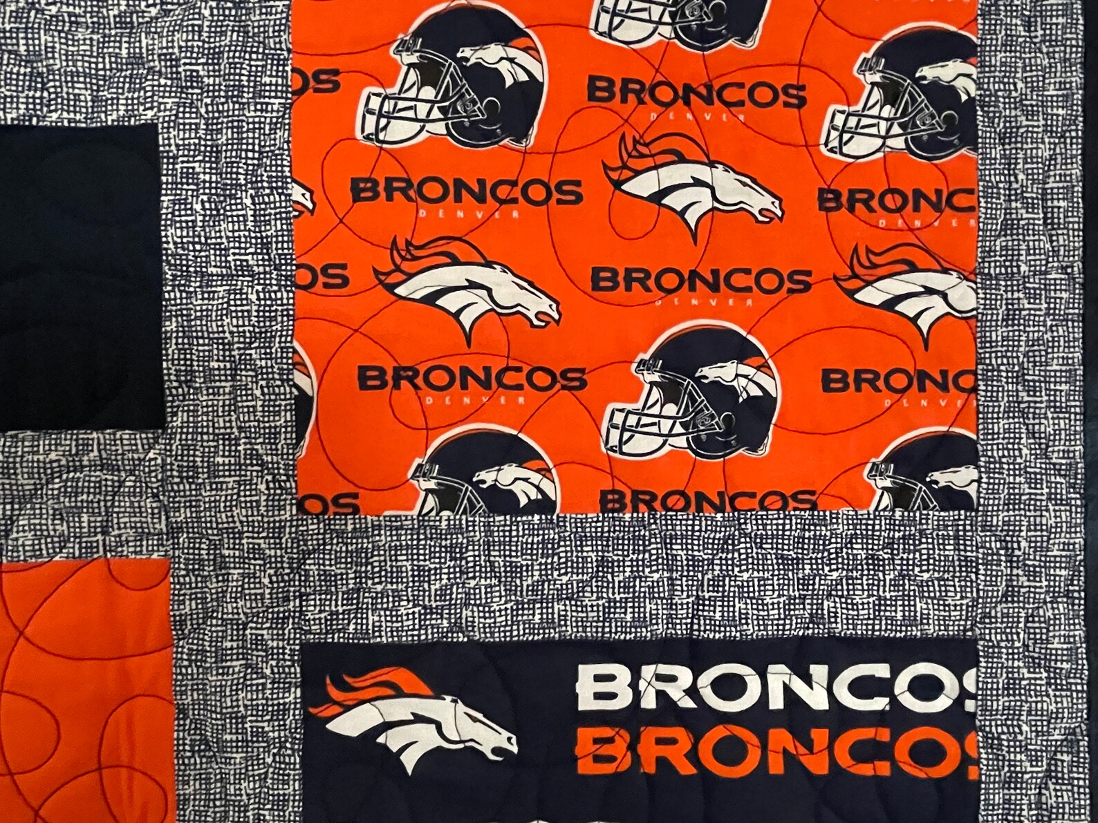 Broncos' Quilt #3 - Etsy