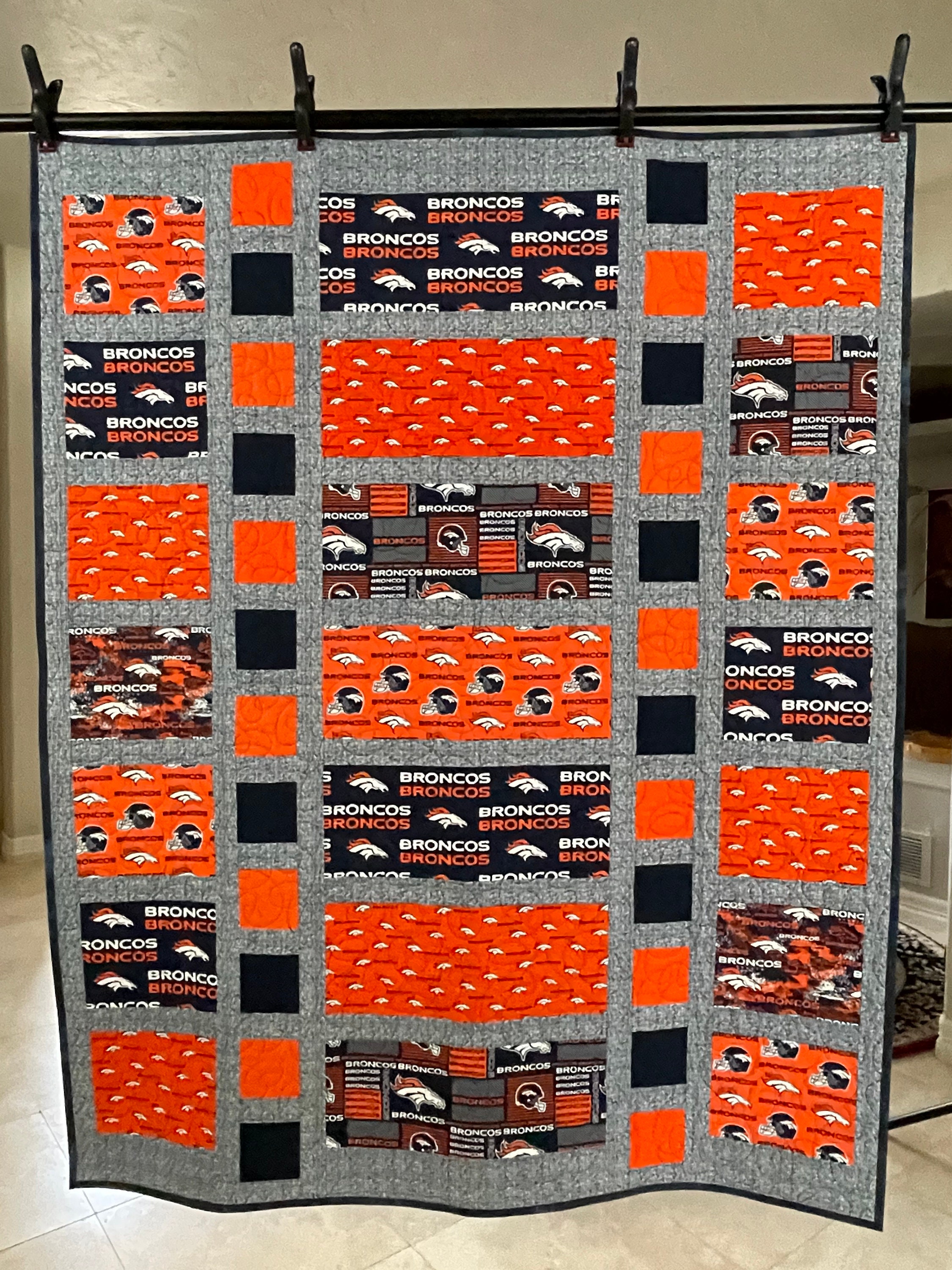 Broncos' Quilt #3 - Etsy