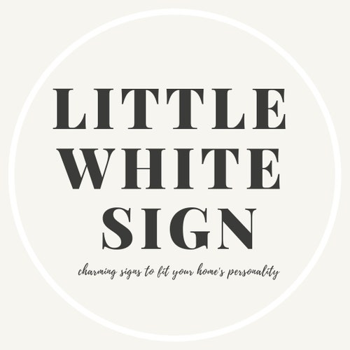 LittleWhiteSign - Etsy