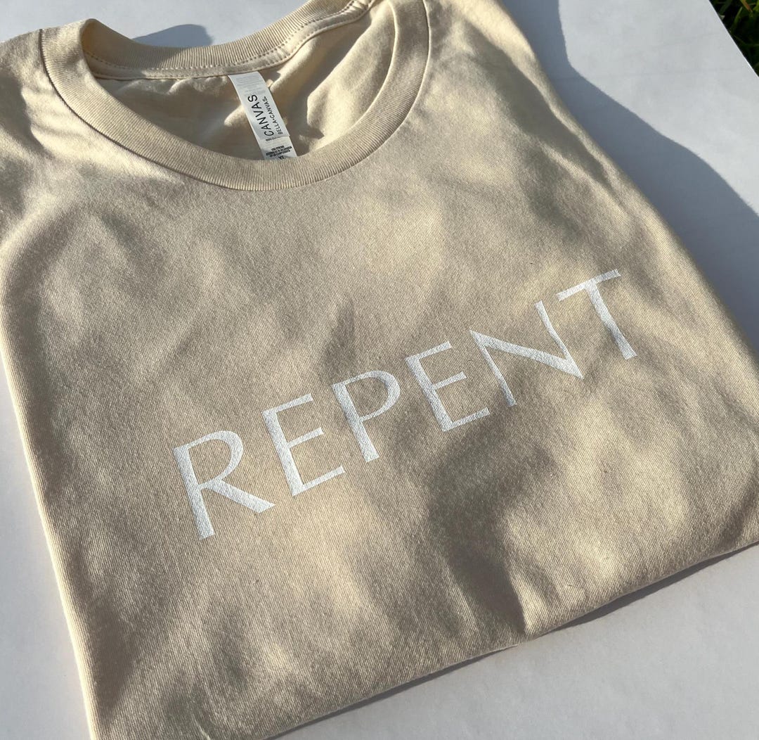 Christian Shirt for Men REPENT Worship Shirt Unisex Fit Faith Based ...