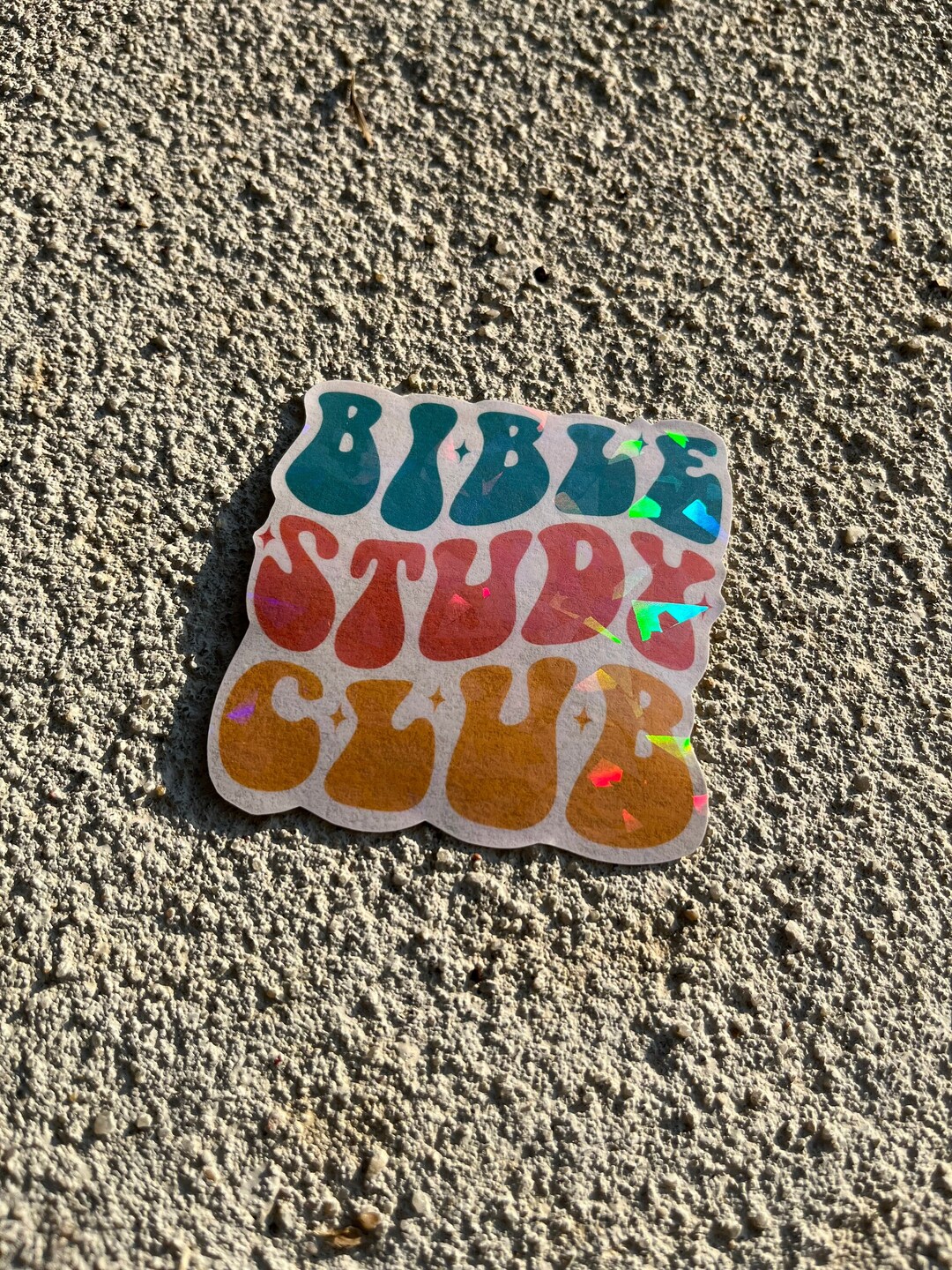 Bible Study Club Stickers | Holographic Christian Stickers - Etsy