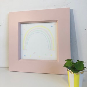 White Board in a Pink Frame for Writing Chalk and Magnets. Beautiful ...