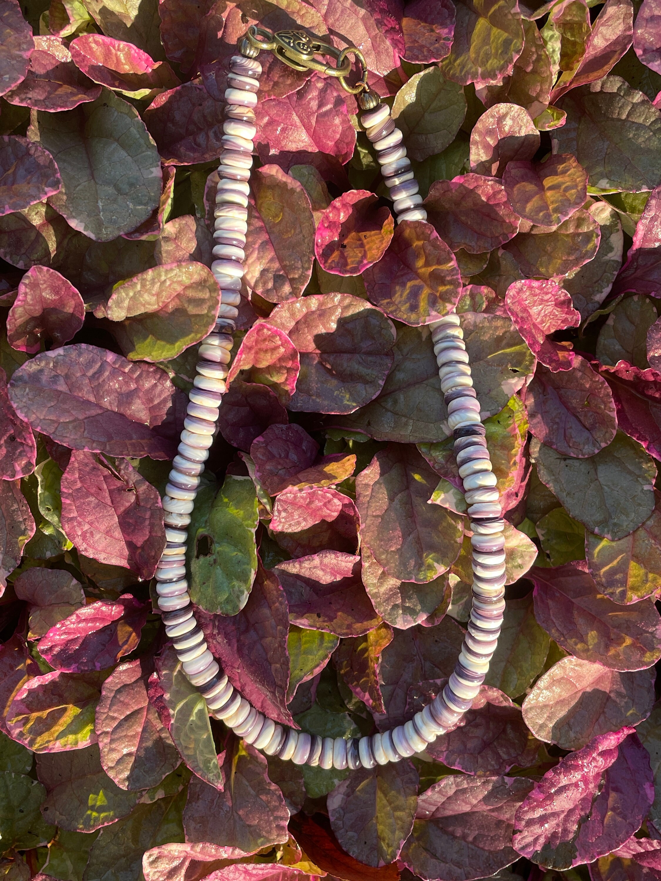 8MM Wampum Quahog 17.5 Necklace Cape Cod / - Etsy