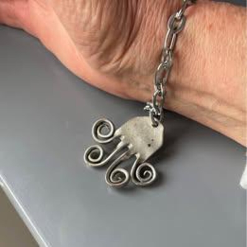 7.25" Stainless Steel Paperclip Statement Bracelet With Whimsical ...