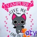 Vampire Cute Cat Nyanpire for Printing Editable Cdr Eps Svg Plus Png Hd ...