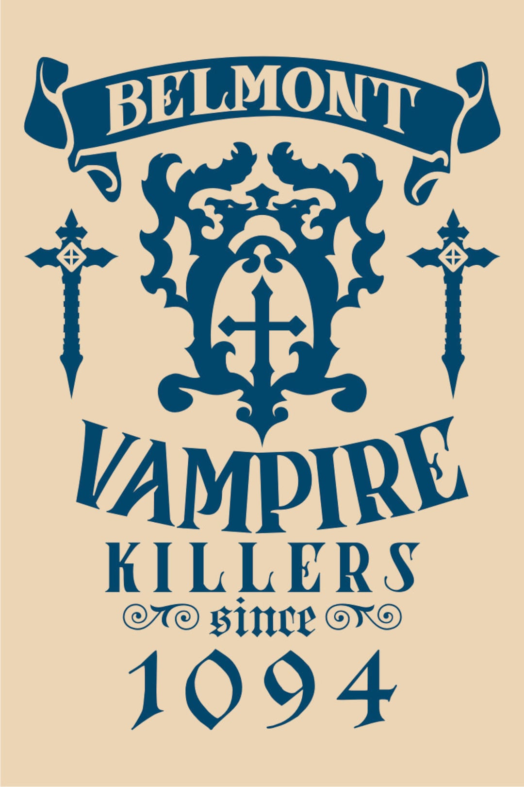 Vampire Hunter Belmont Create Diy Family Crest Castlevania Gifts With ...