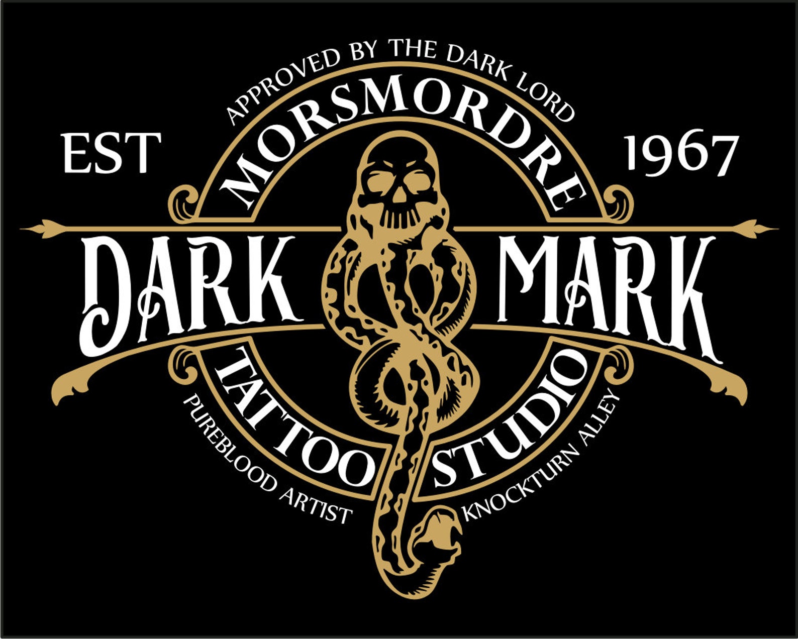 Dark Mark Tattoo Studio Vector Plotter Svg Cdr Pdf Eps Png - Etsy