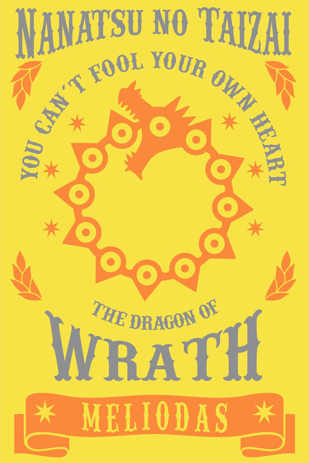 Meliodas Dragon of Wrath Cdr Eps Pdf Svg Png for Vinyl Cut Dtg Screen ...