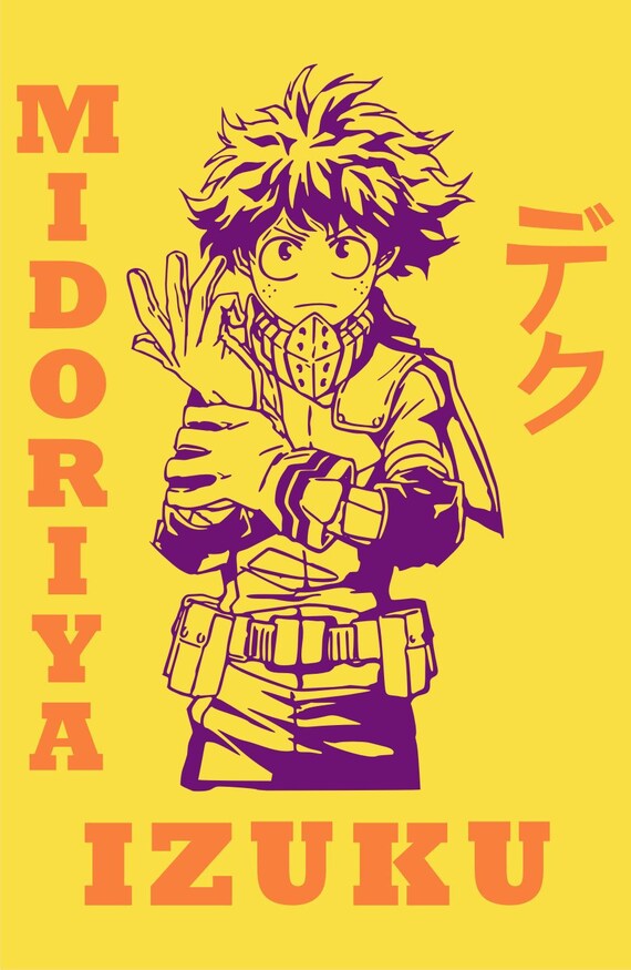 Deku Izuku Midoriya Boku No Hero Academy Plotter Vinil Cut Svg - Etsy