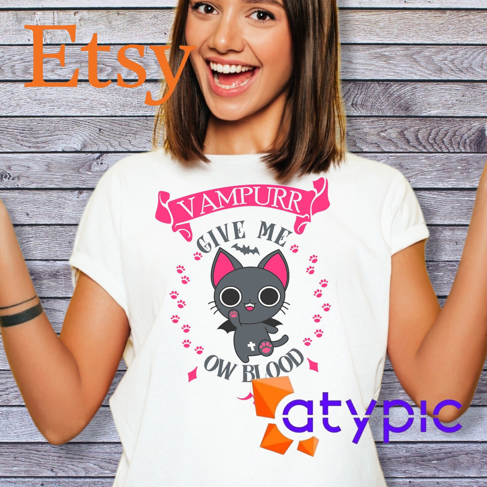 Vampire Cute Cat Nyanpire for Printing Editable Cdr Eps Svg Plus Png Hd ...