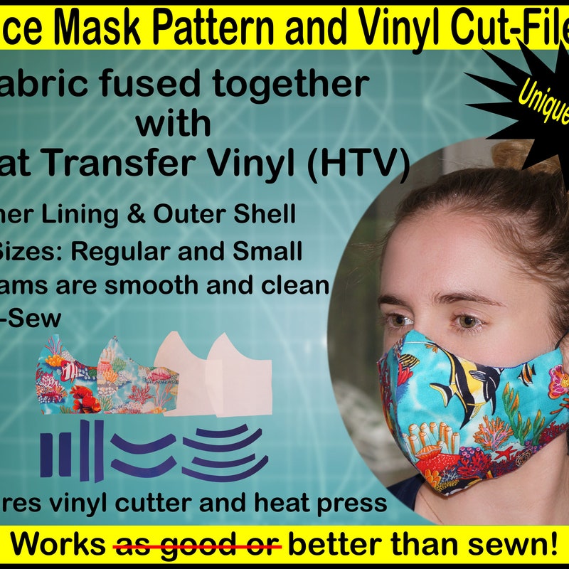 No Sew Face Mask Pattern - Etsy