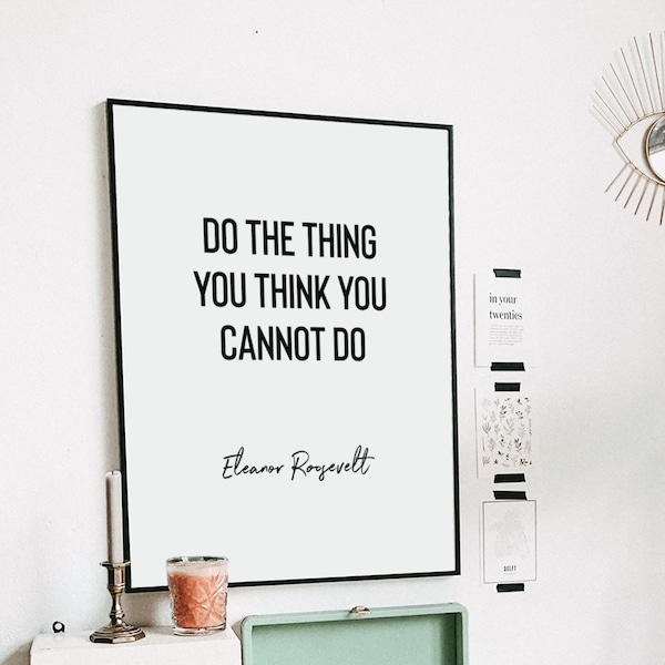 Eleanor Roosevelt Quote - Etsy