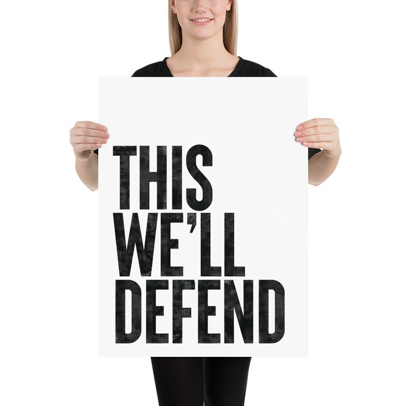 US Army Motto Print. This We'll Defend. Patriotic Decor | Etsy