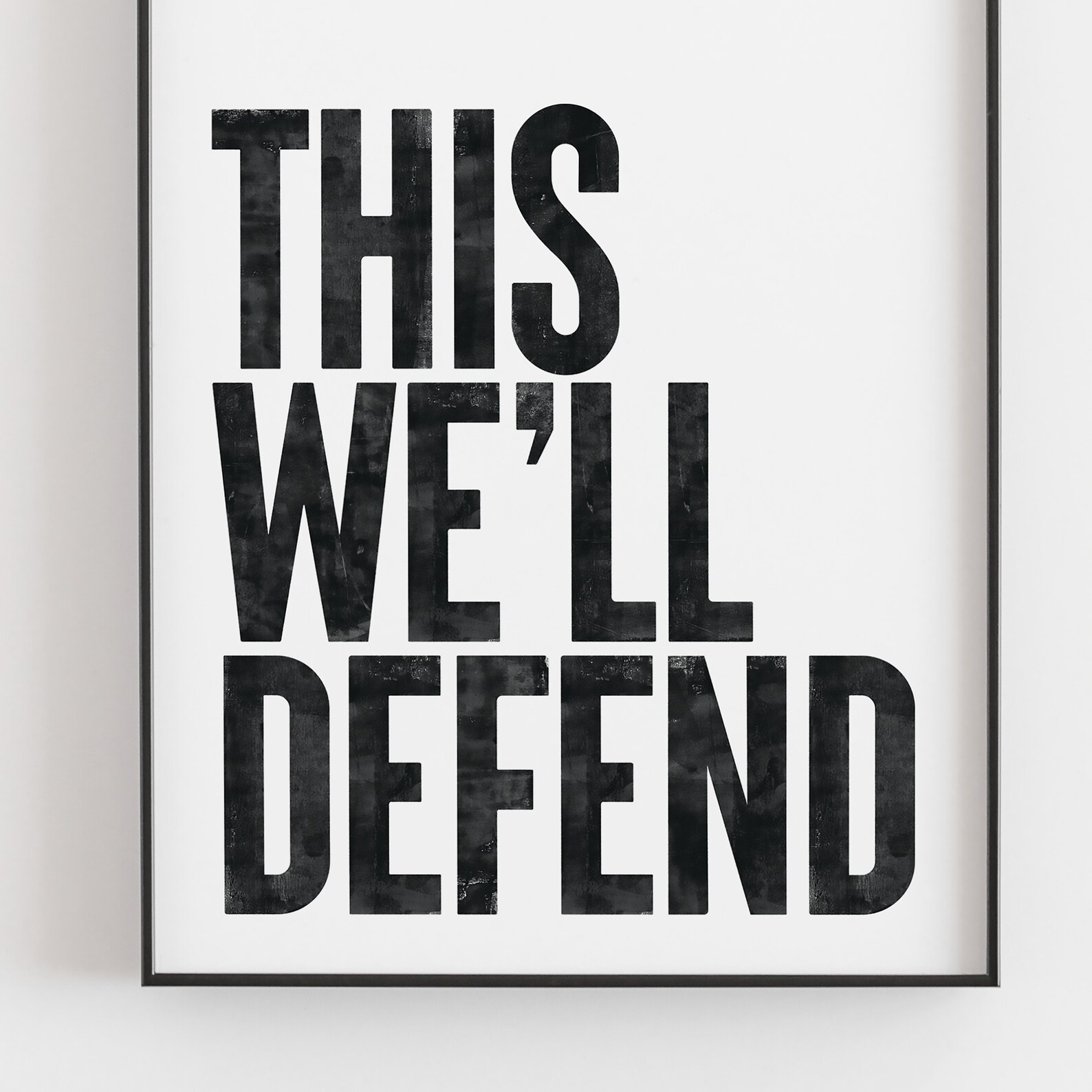 US Army Motto Print. This We'll Defend. Patriotic Decor Poster. July ...