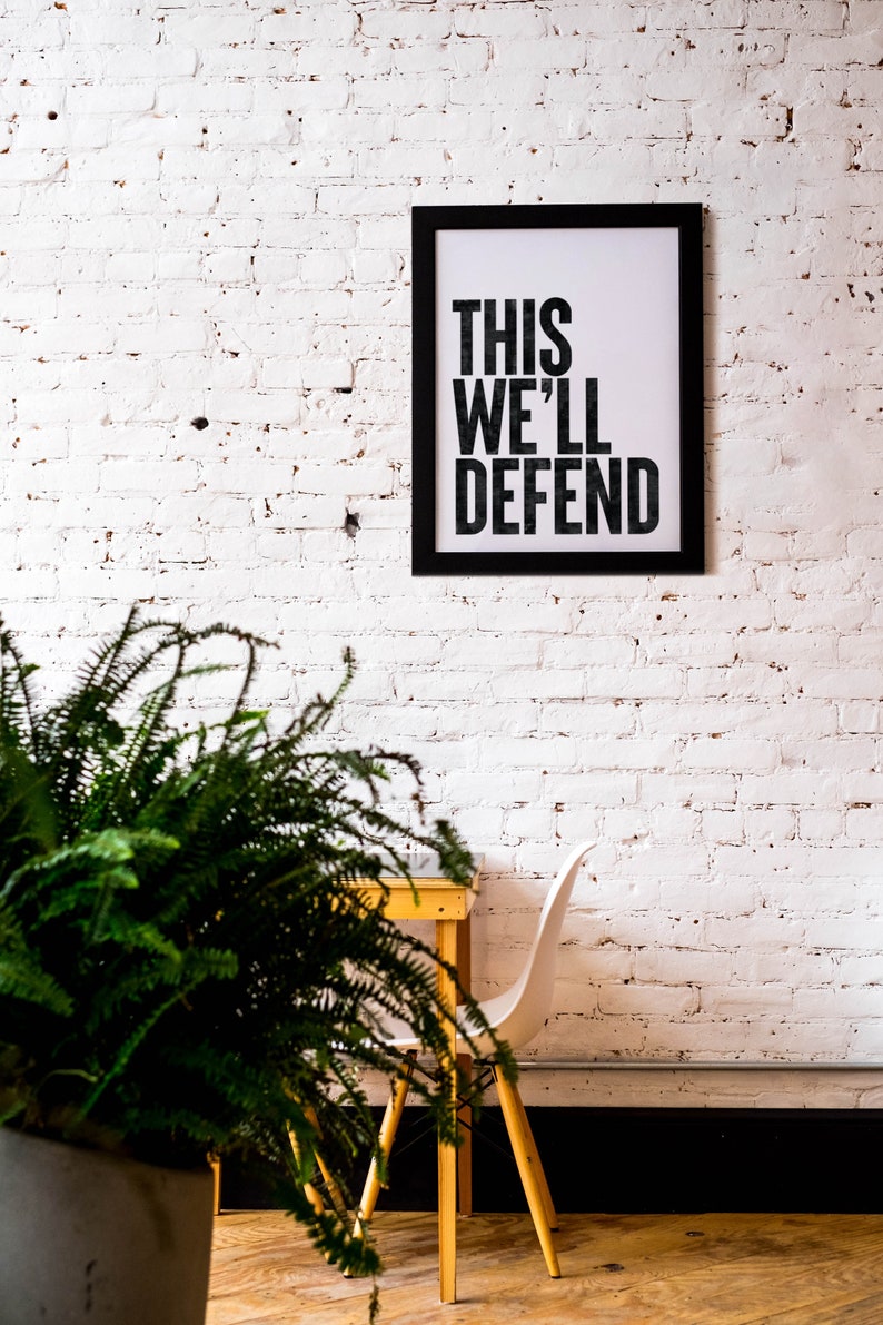 US Army Motto Print. This We'll Defend. Patriotic Decor - Etsy