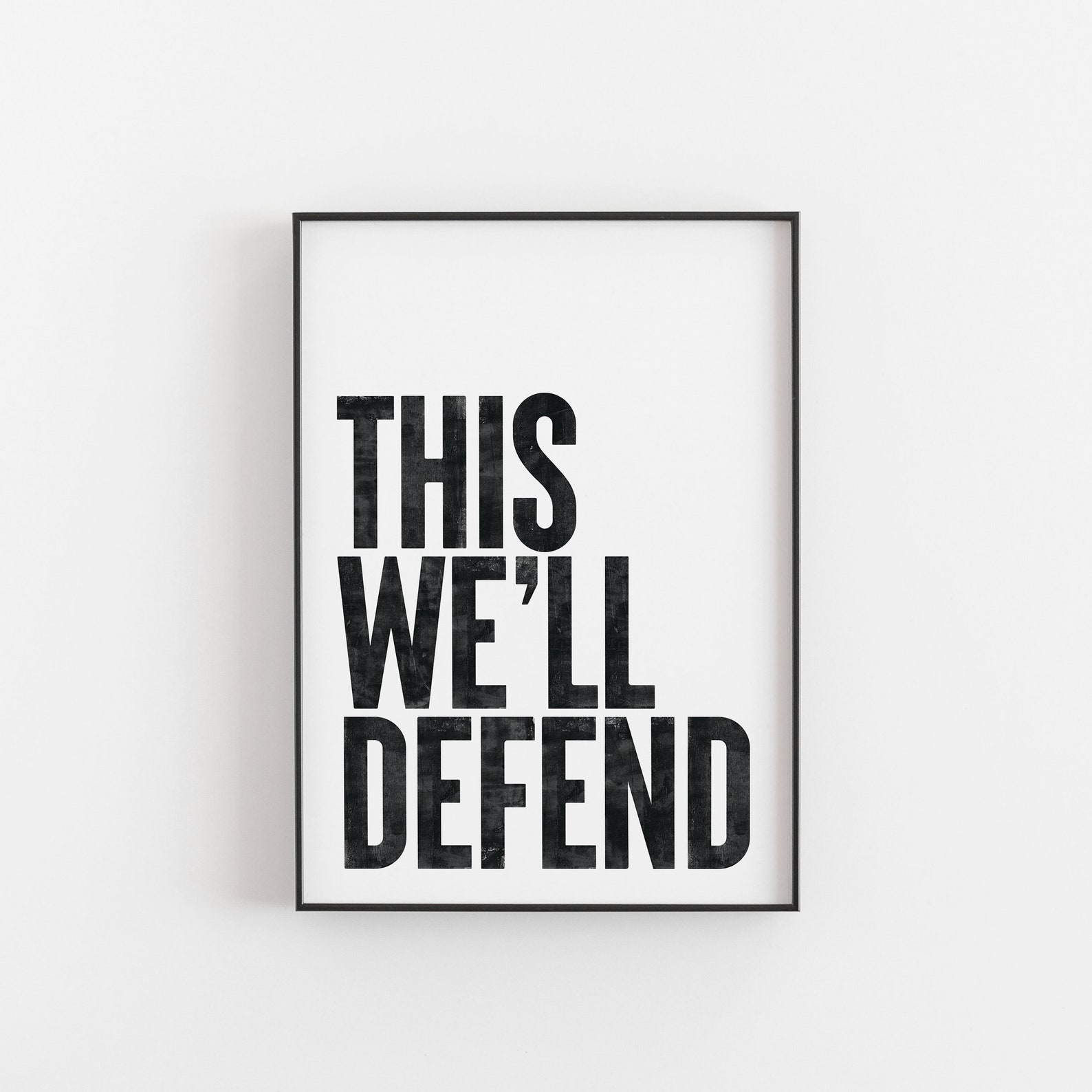 US Army Motto Print. This We'll Defend. Patriotic Decor Poster. July ...