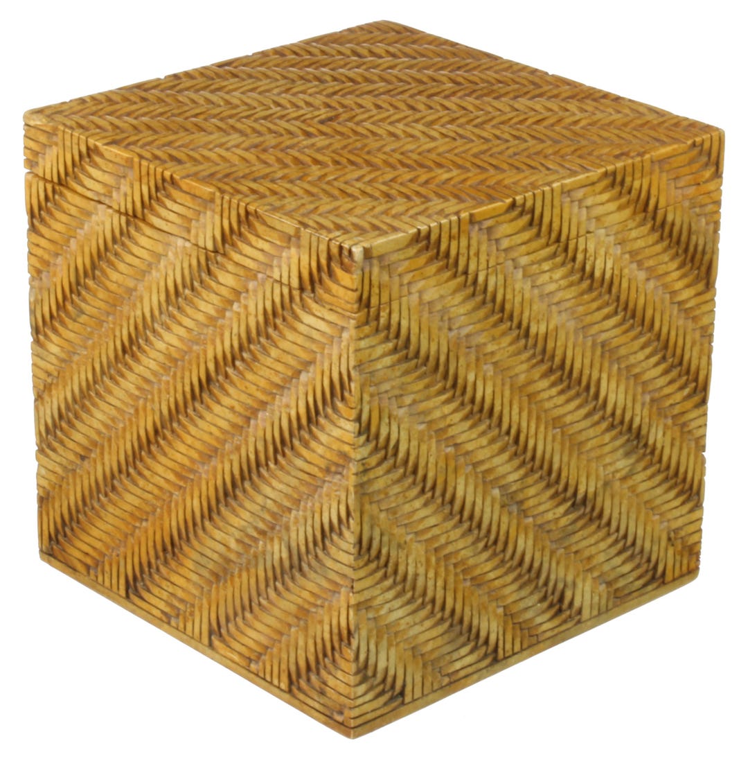 Twill Weave Cube - Soapstone Trinket Décor Box - Etsy