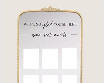 Seating Chart Vinyl - Etsy