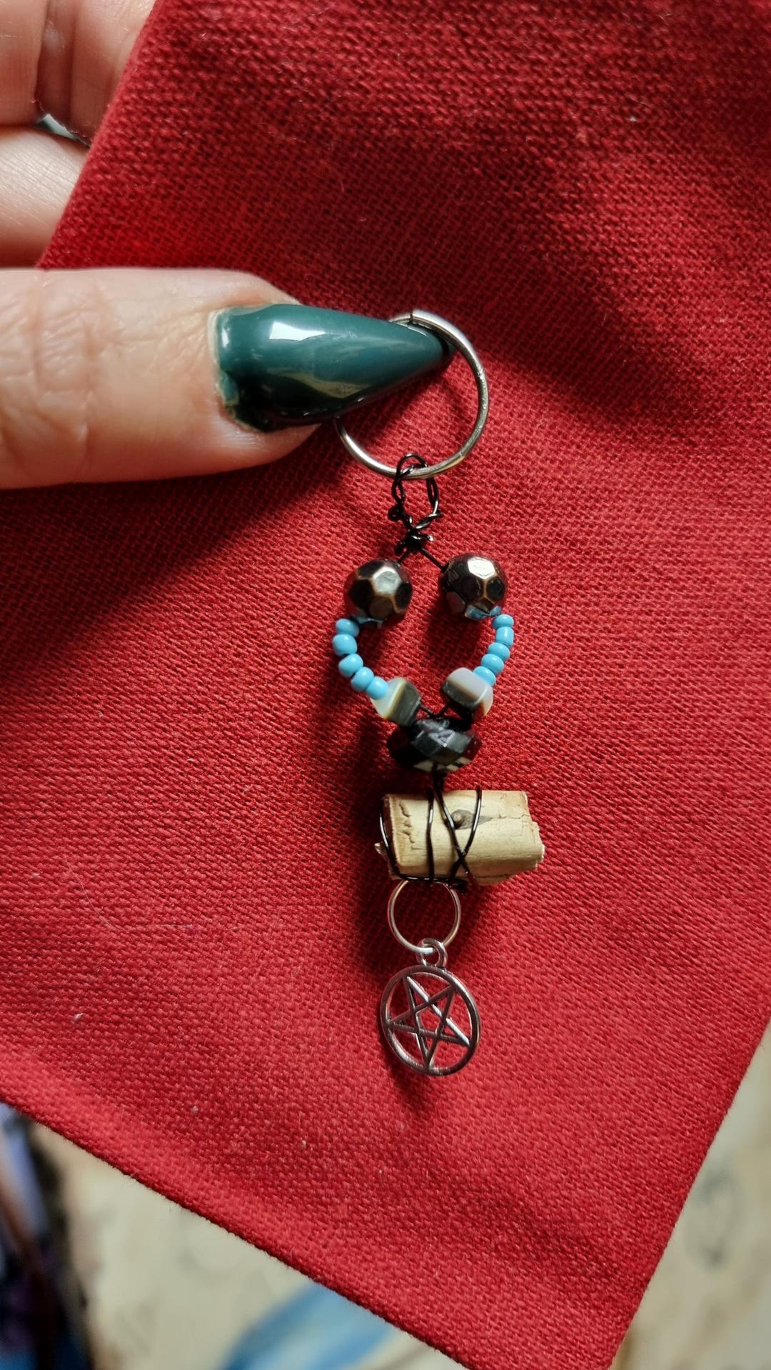 Dreadlocks Beads, Dreadlock Decoration, Sea Wood, Metal Bead, Unique ...