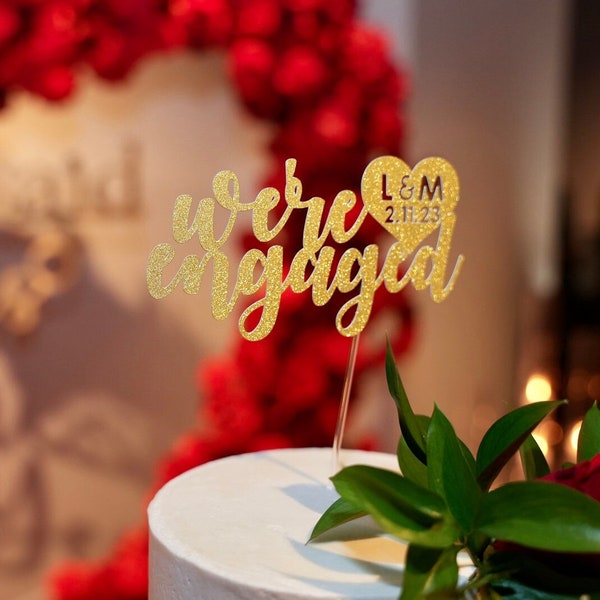 Engaged Topper - Etsy