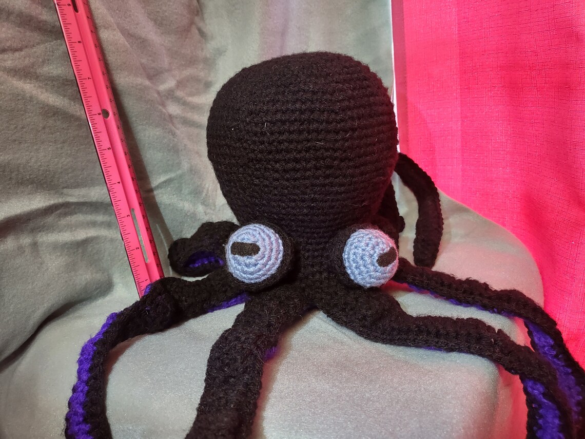 Dark Octopus Crochet Plush Emo Creepy Amigurumi - Etsy