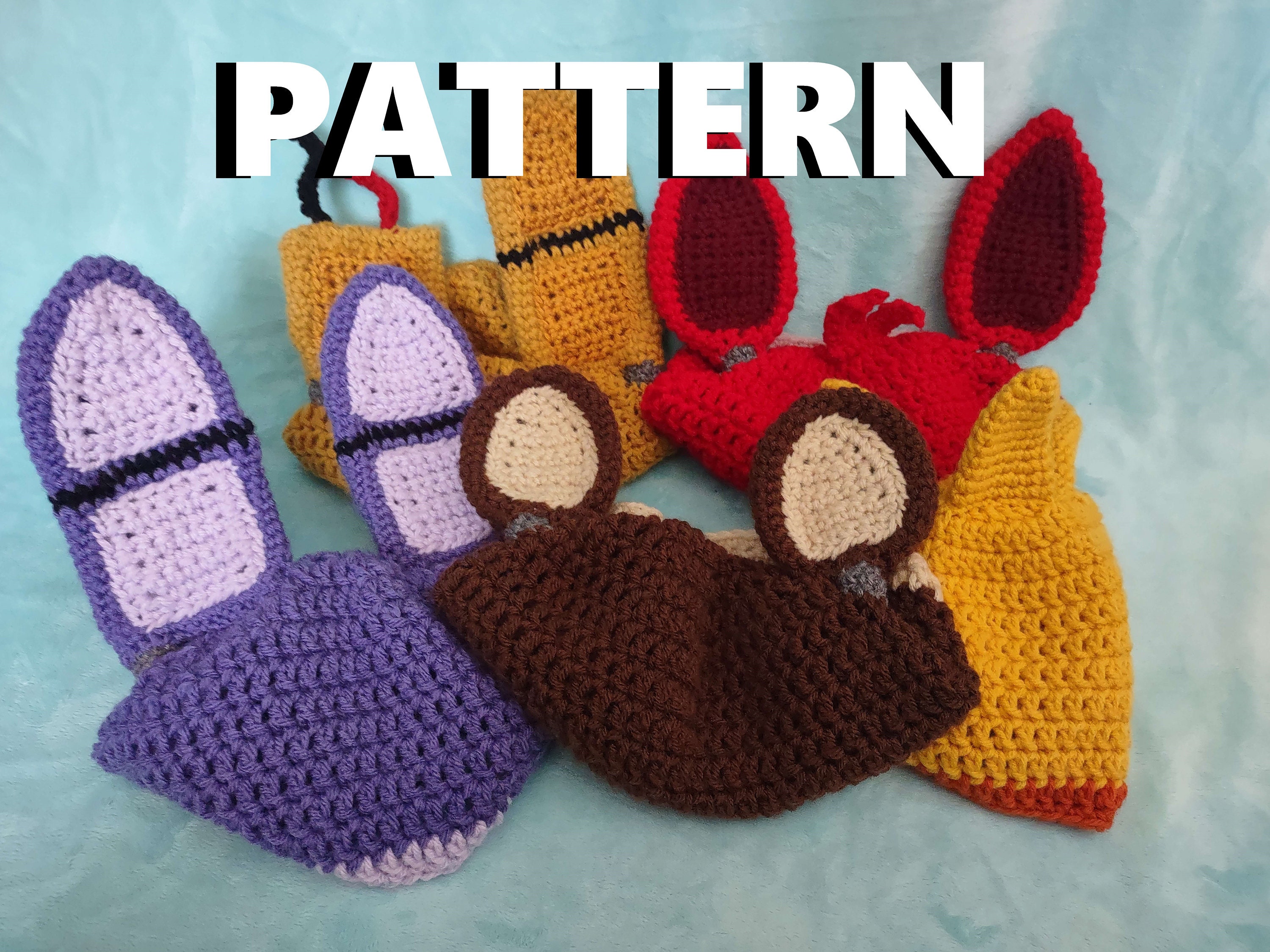 Fnaf Inspired Crochet Hats Pattern - Etsy