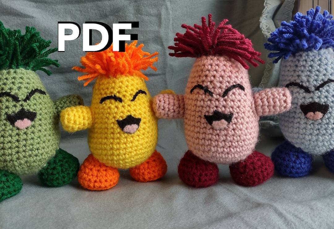 Neopets Chia Inspired ~~~PDF PATTERN~~~ Amigurumi Plush Instructions - Etsy