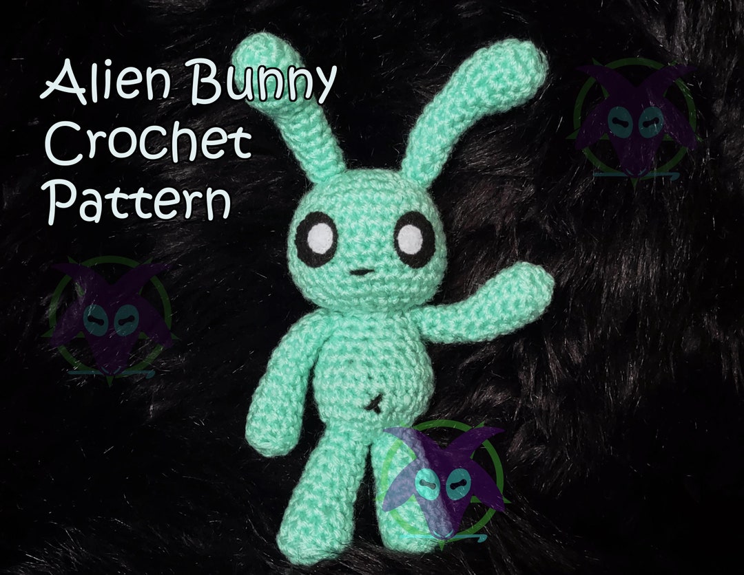 Alien Bunny Crochet Plush Amigurumi Pattern - Etsy