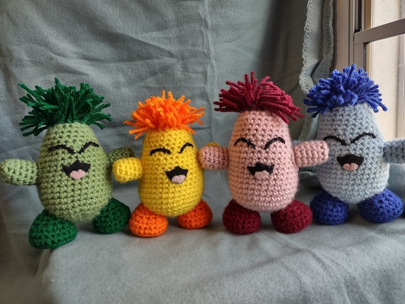 Crochet Neopets Chia Inspired Plushie. Amigurumi Nostalgic | Etsy