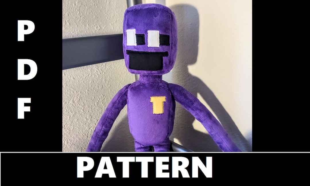 FNAF Purple Guy Sprite William Afton Plush Pattern - Etsy